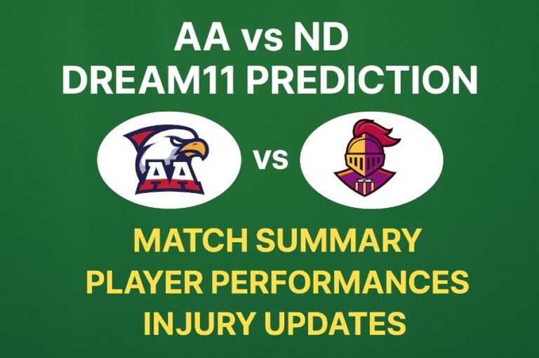 AA vs ND Dream11 Prediction Today Match: Best Fantasy Team, Playing XI ...