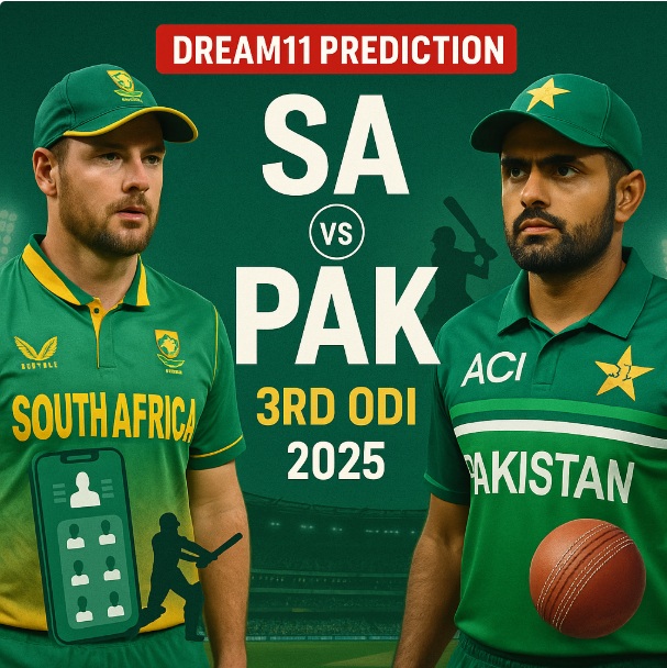 SA vs PAK Dream11 Prediction 3rd ODI 2025 – Best Fantasy Tips, Team Today, Pitch Report & Match ...
