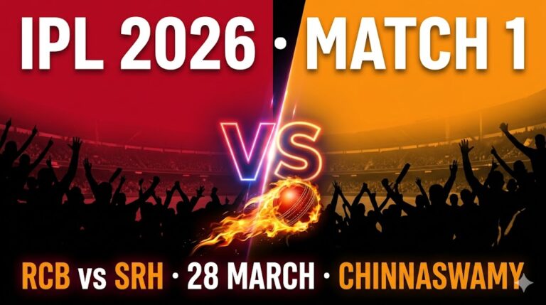 RCB vs SRH IPL 2026 - BATTING FIRST